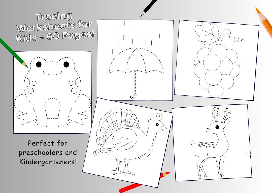 60 Fun and Creative Tracing Worksheets for Preschoolers and ...