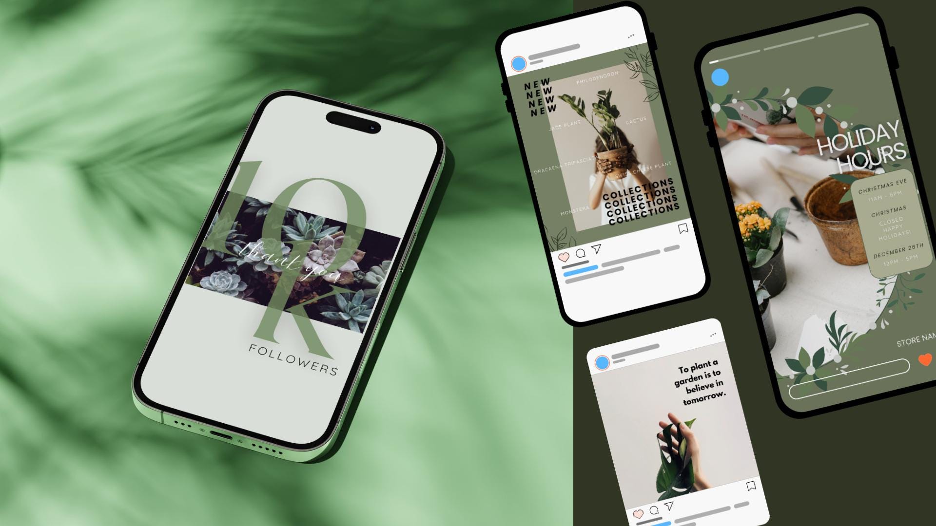 150 Botanical Themed, Plant Shop, Plant Business Social Media ...