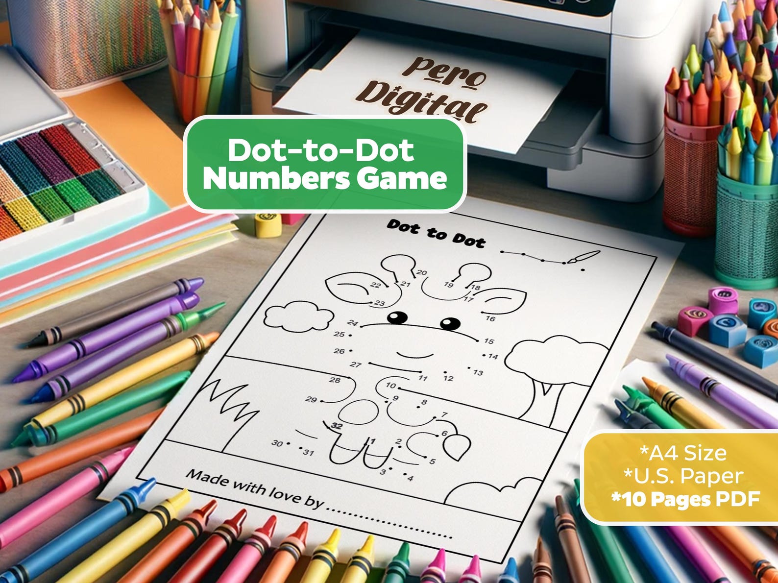 Connect the Dots Coloring Pages – 10 Cute Dot to Dot Printables for ...