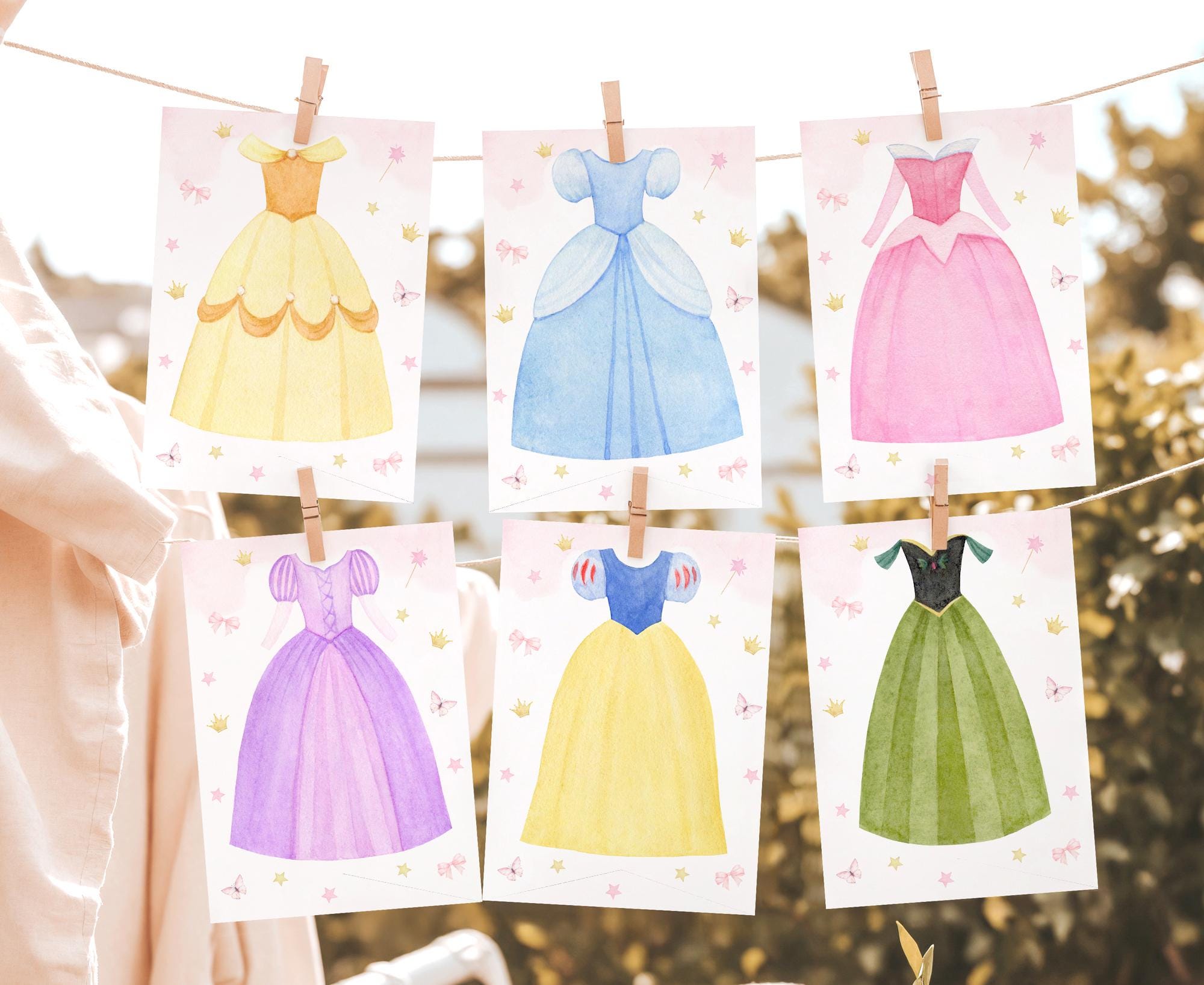 Princess Birthday Banner Watercolor Party Decor Printable Canva ...