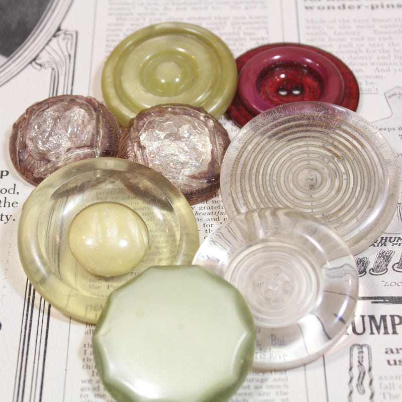 Lucite Buttons - Etsy
