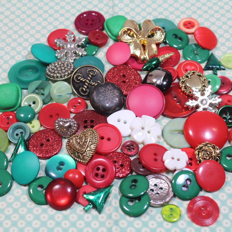 Christmas Buttons - Etsy