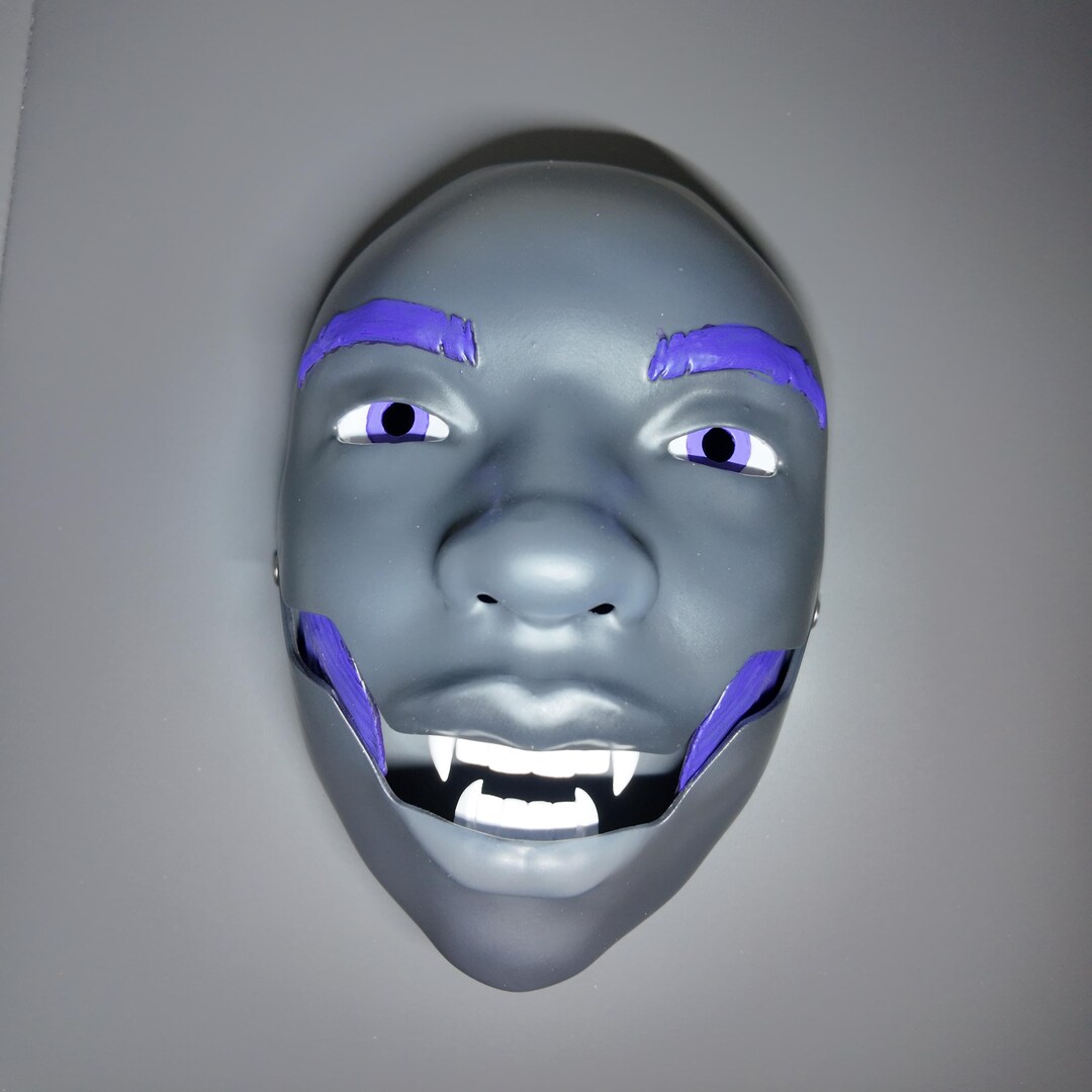 Male Articulated Demon Mask 3D Printed Face With Opening Jaw Horror ...