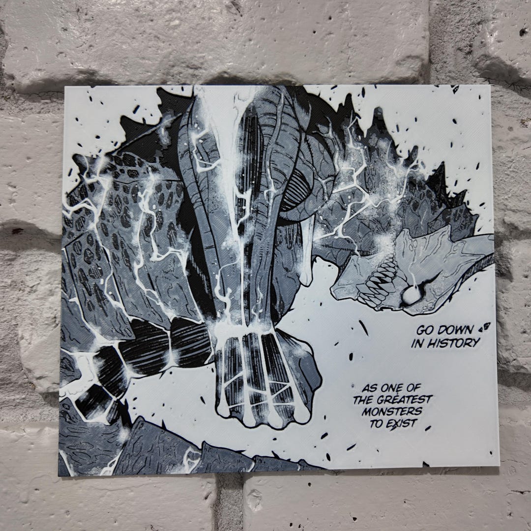 Kaiju No. 8 Inspired 3D Printed Manga Panel "one of the Greatest ...