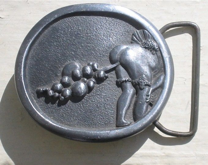 Vintage 1970's Aubrey Beardsley Design Farting Belt Buckle AB-14 - Etsy