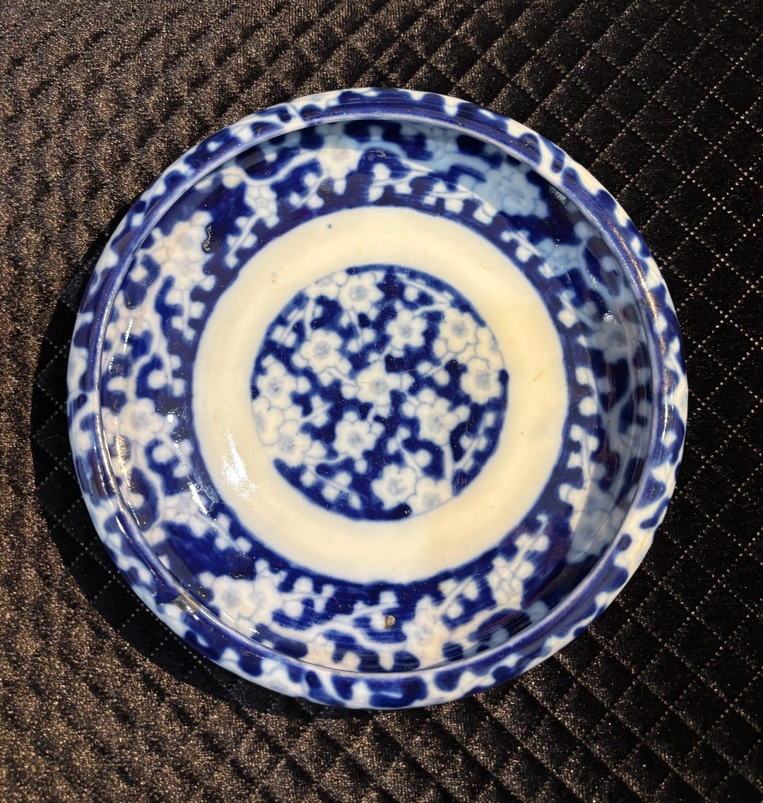 Japanese Imari Porcelain Biue and White Rounded Edge 7 1/4” Plate - Etsy