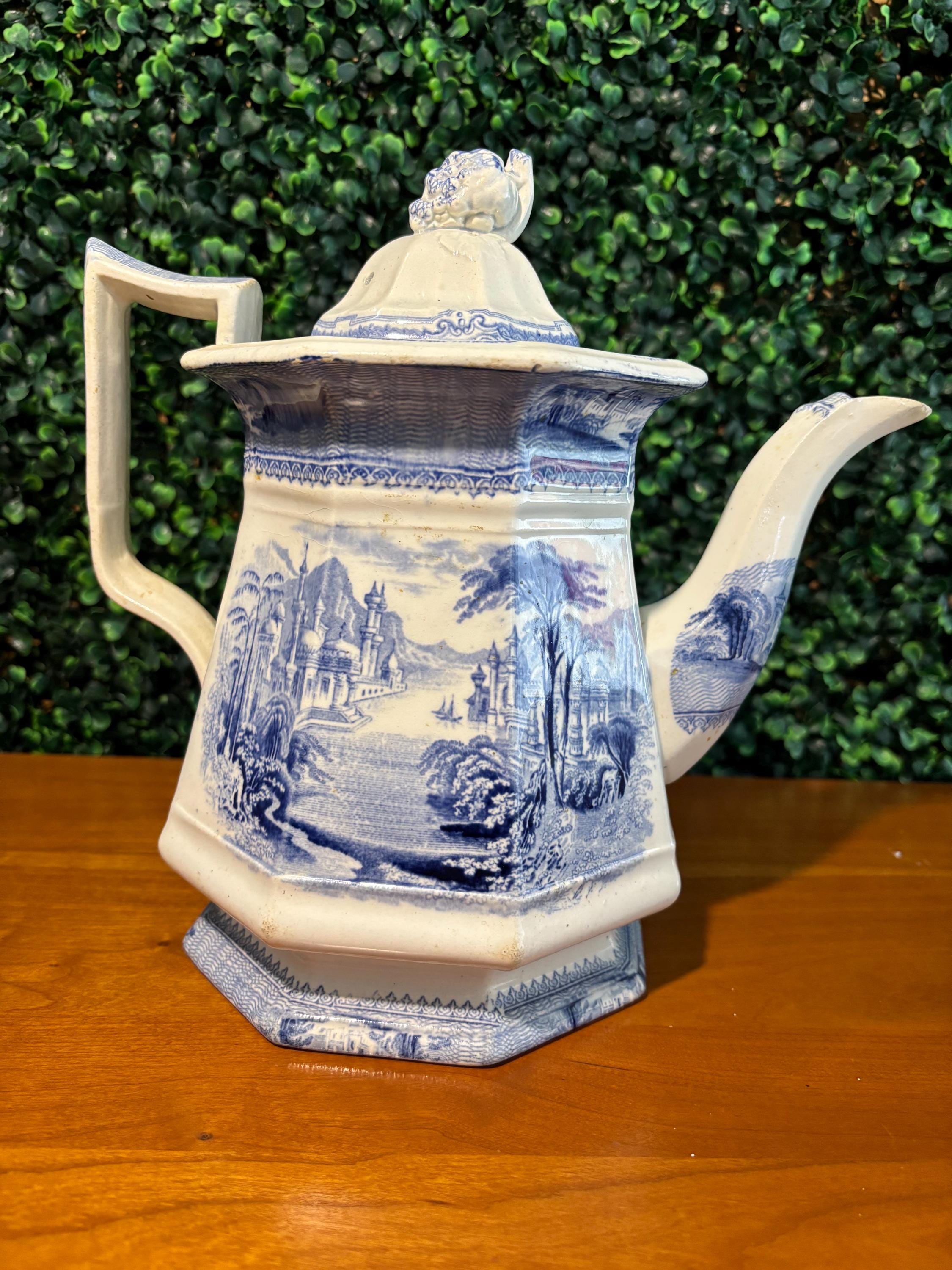 Ironstone Siam J. Clementson 1800s Transferware Blue & White ...