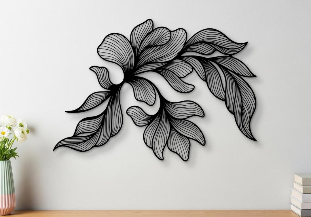 Modern Abstract Wall Art for Living Room Decor, Contemporary Metal Wall ...