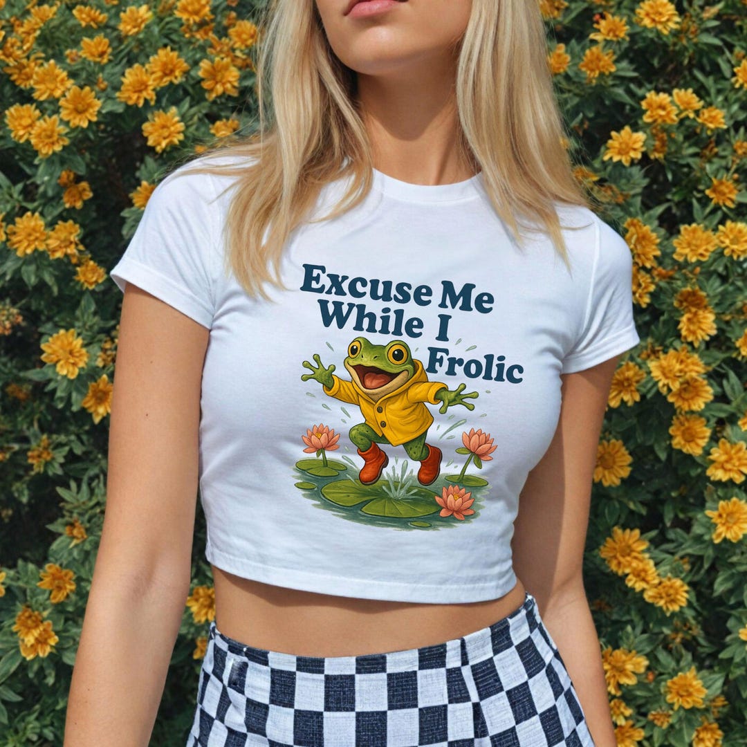 Cute Frolicking Frog Png, Funny Frog Meme, Cute Svg Design, Sarcastic ...