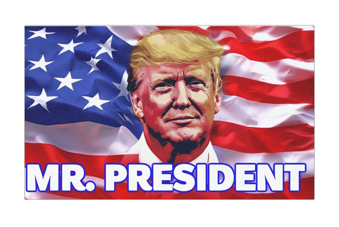 Mr. President Donald Trump Bumper Sticker, Patriotic Car Magnet - Etsy