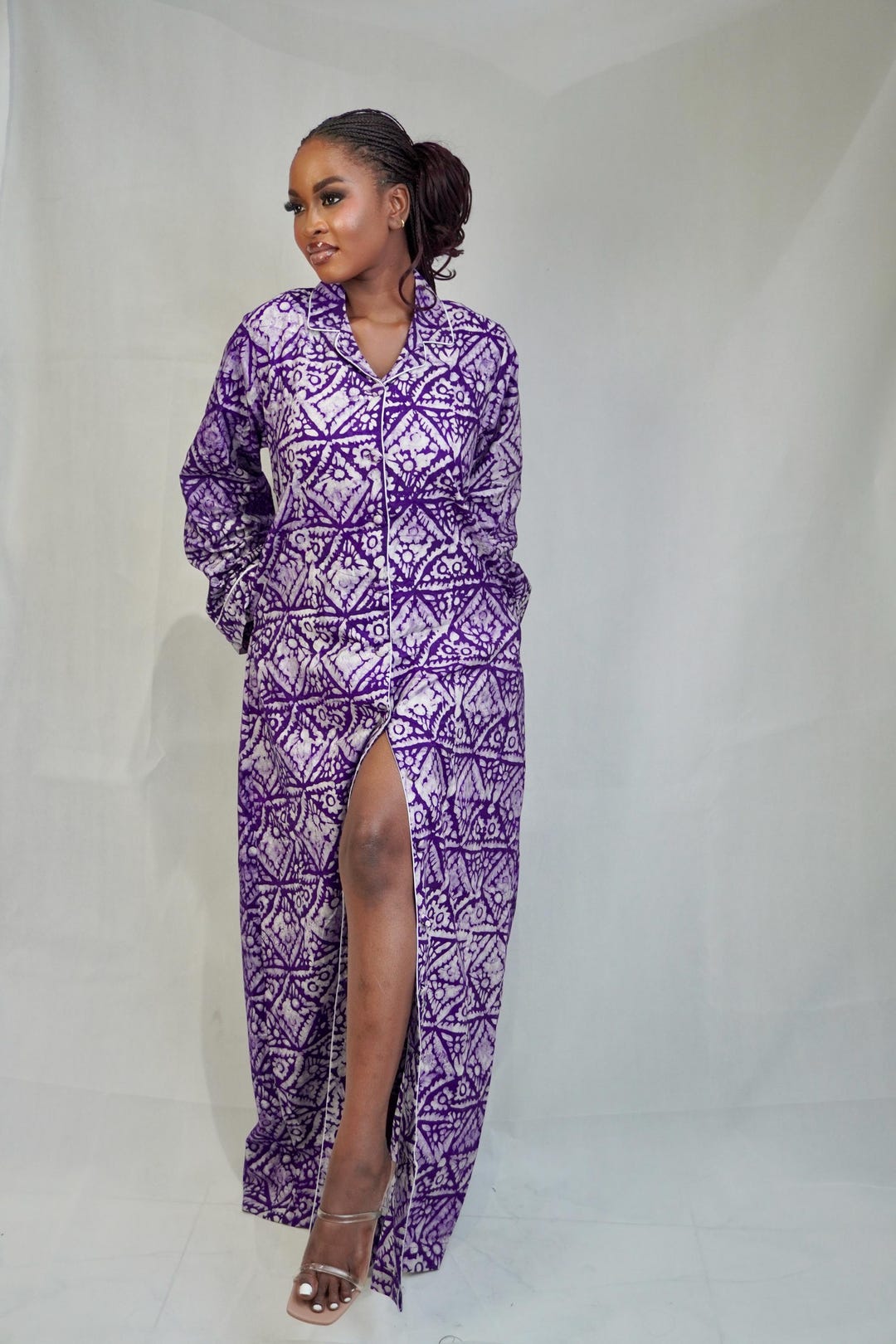 Handmade Adire Cotton Dress Shirt - Etsy