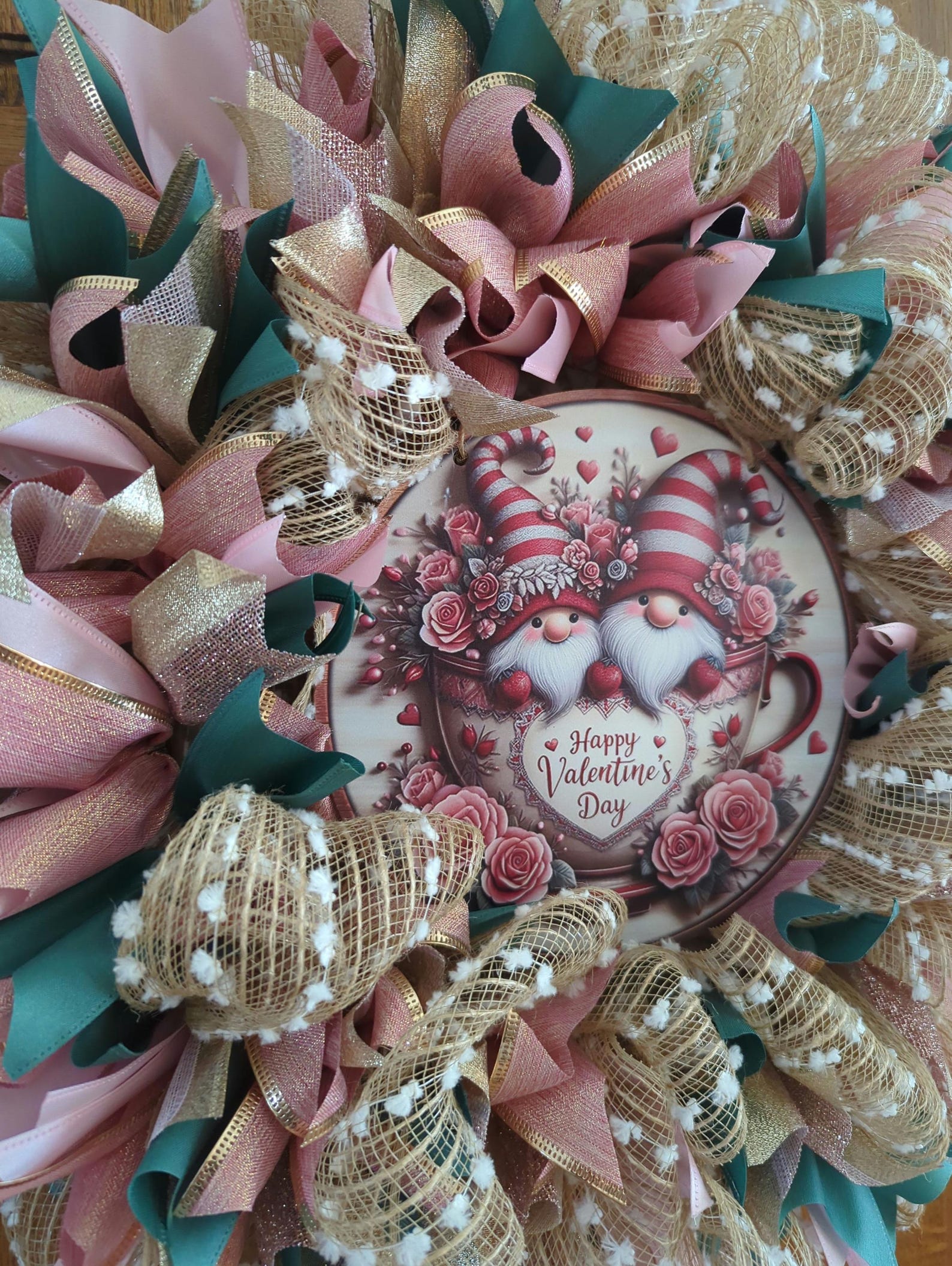 Valentine's Day Wreath, Gnomes, Valentine's Day Decor, February Decor ...
