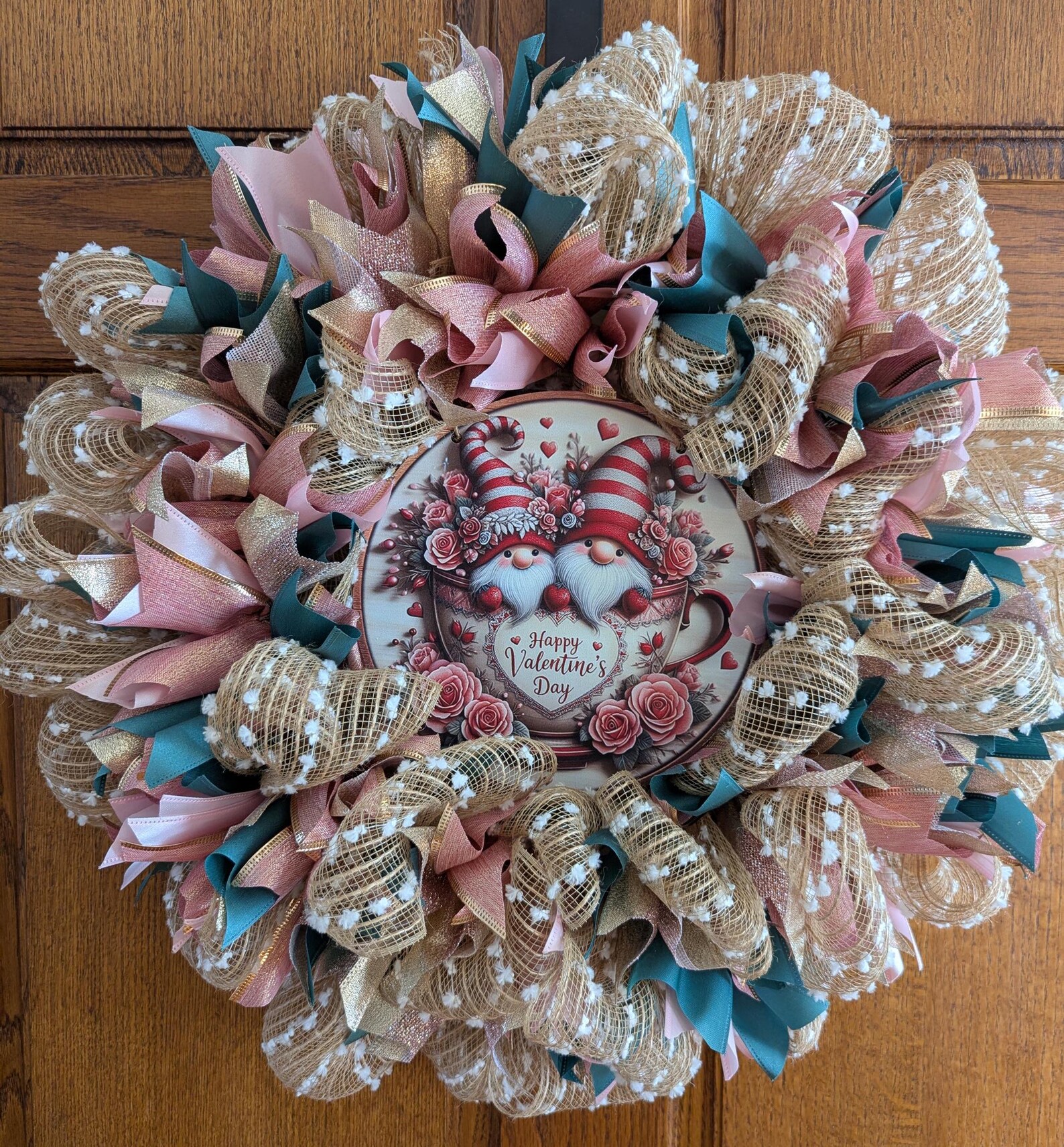 Valentine's Day Wreath, Gnomes, Valentine's Day Decor, February Decor ...