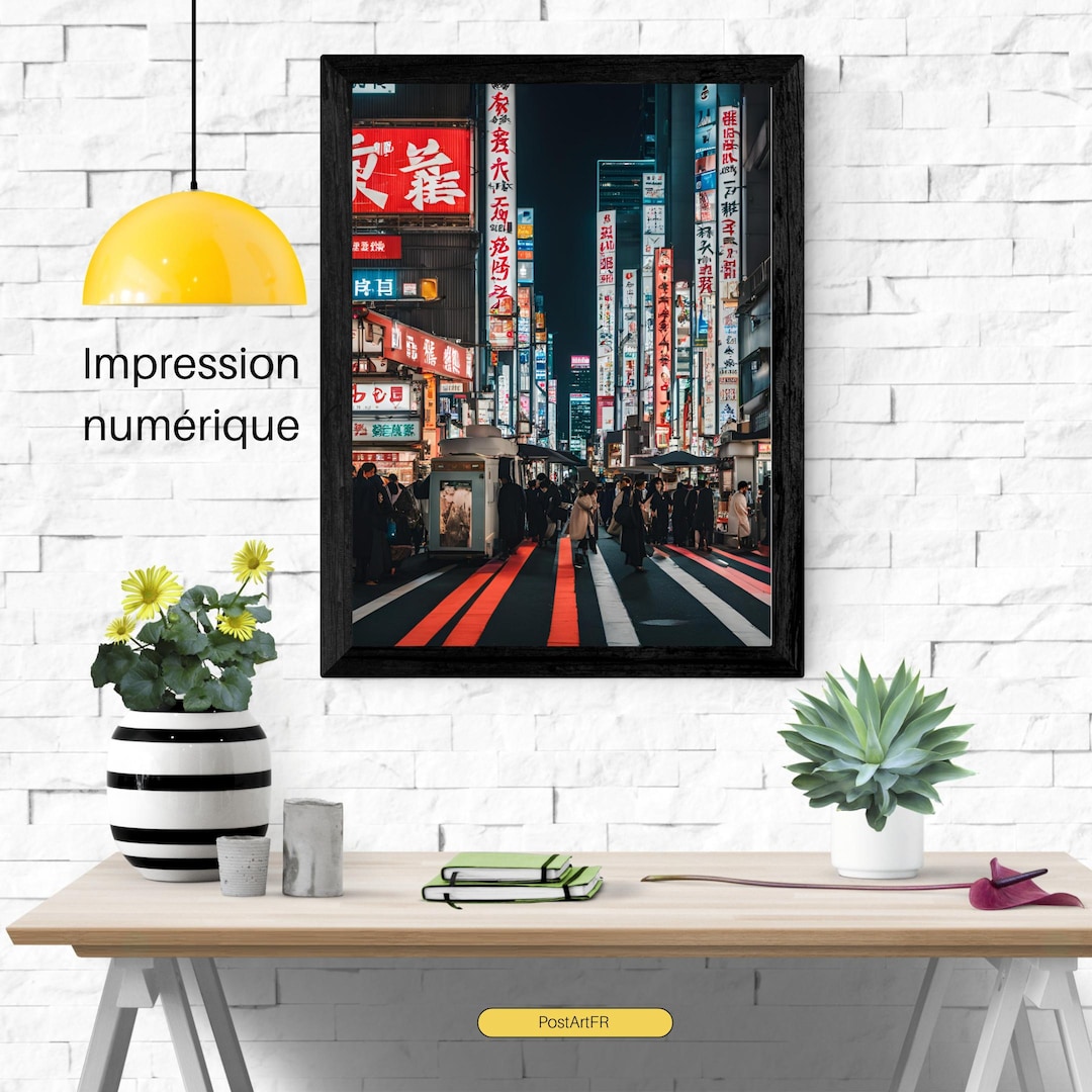 Tokyo Wall Poster - Japanese Wall Art - Travel Home Decor - Art Deco ...