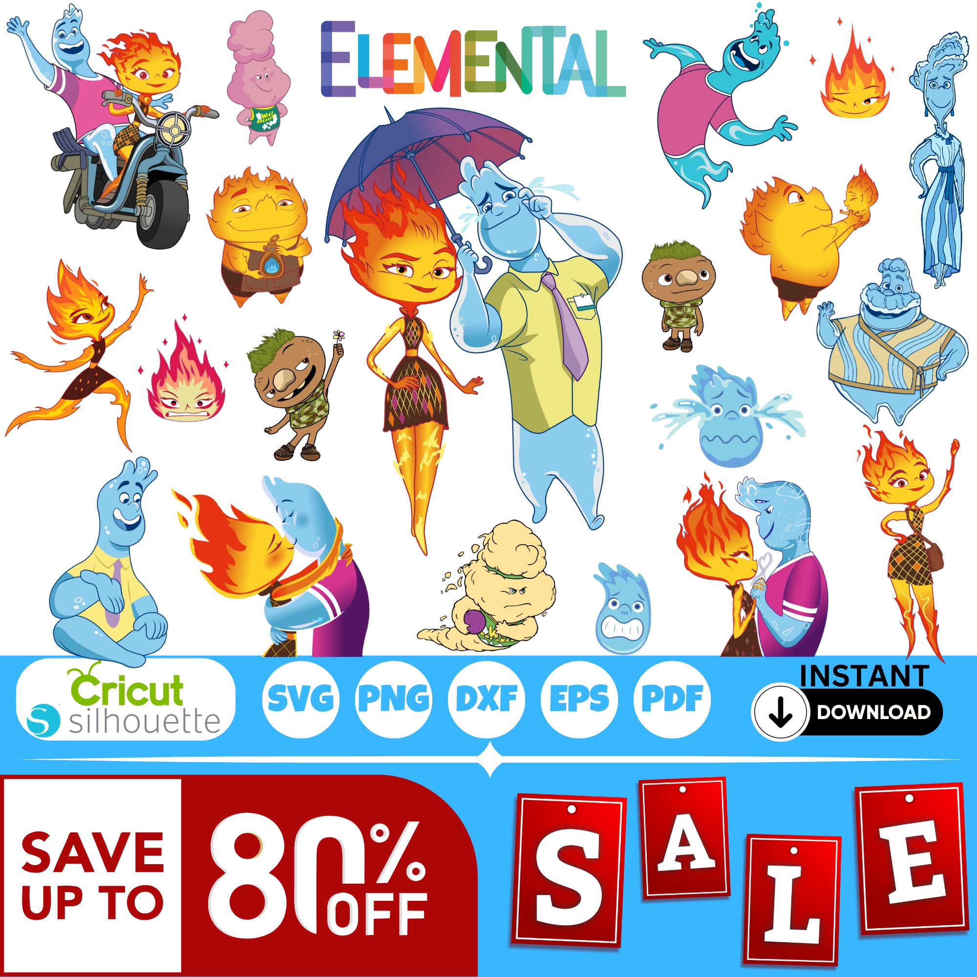 Elemental SVG Bundle Cut Files for Cricut and Silhouette Cut Files for ...