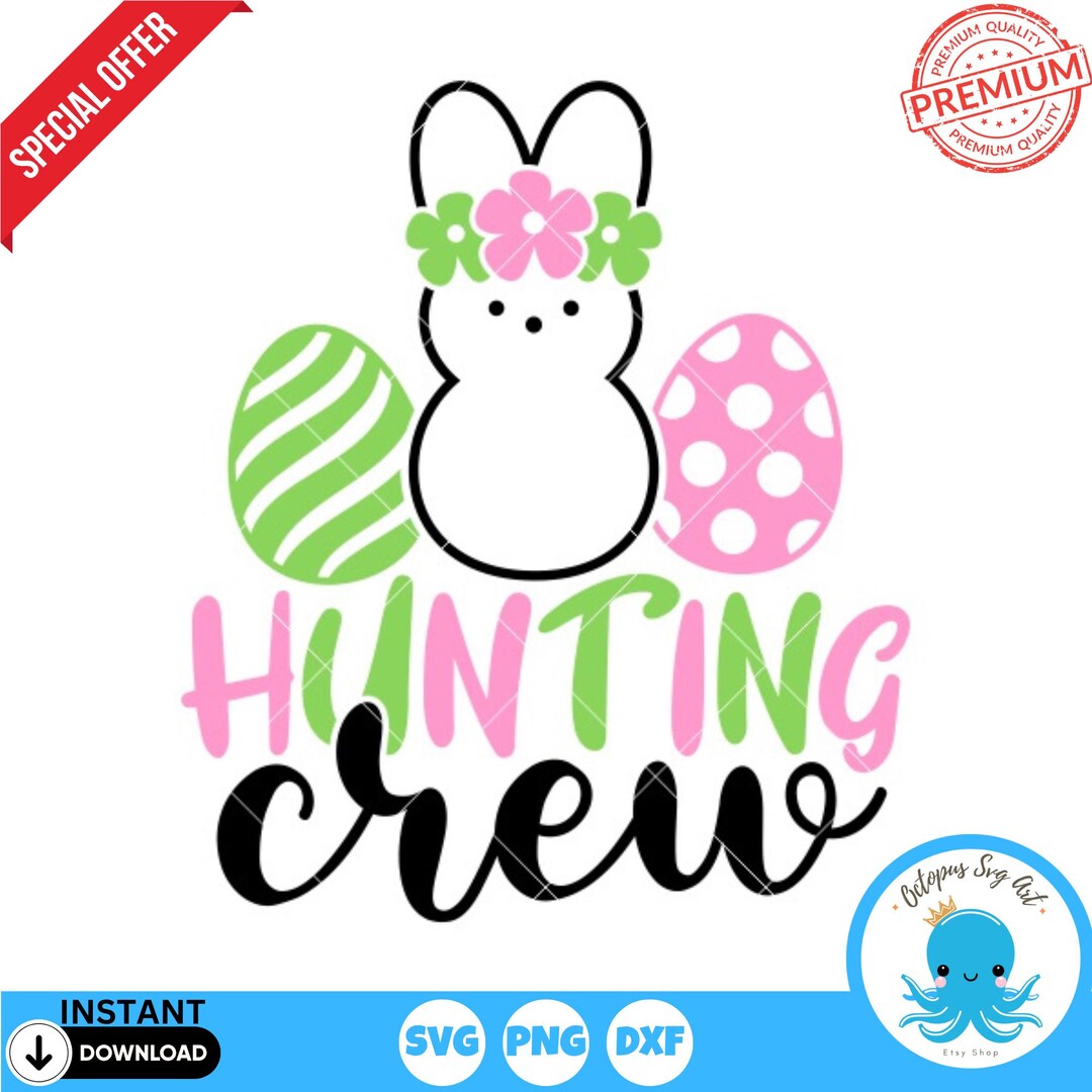 Hunting Crew SVG | Happy Easter SVG | Easter Egg Svg | Spring Svg ...