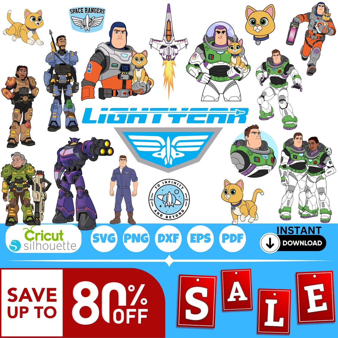 Lightyear SVG Bundle: Buzz Lightyear Cut Files (digital Download) - Etsy