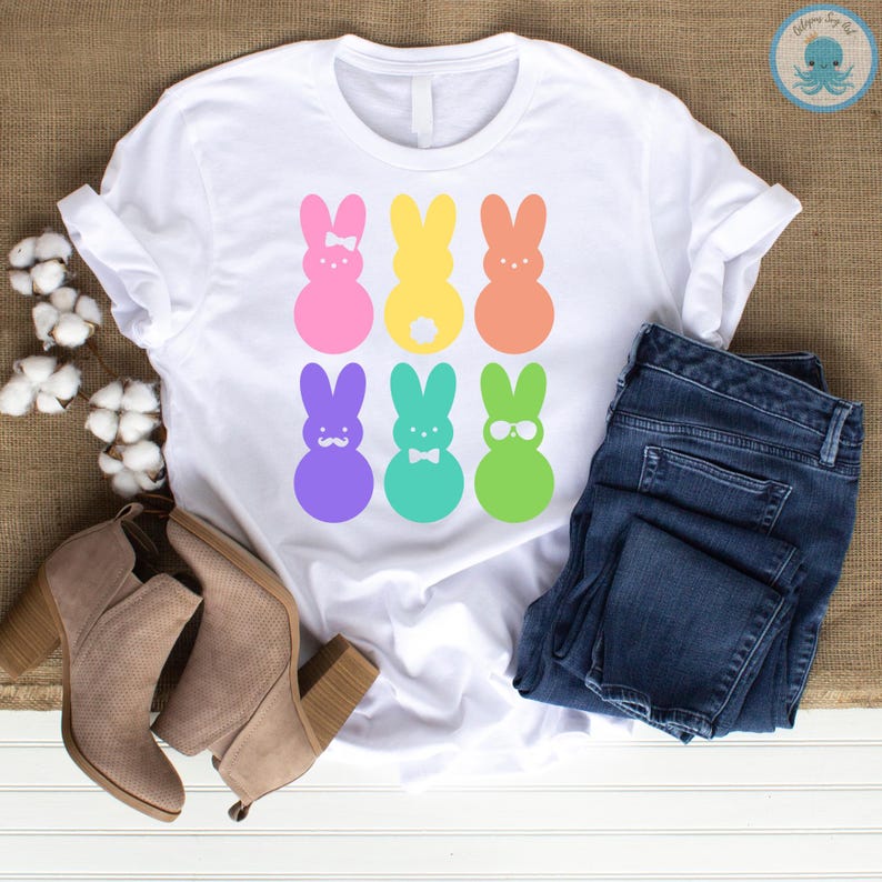 Cute Peeps SVG | Happy Easter Cut File | Easter Egg PNG | Spring Bunny ...