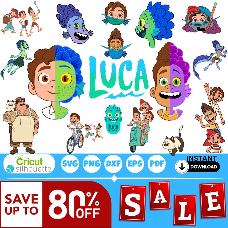 Luca SVG Bundle Cut Files for Cricut and Silhouette Luca Designs for ...