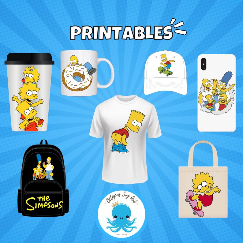 The Simpsons SVG Bundle Cut Files for Cricut & Silhouette | Homer, Bart ...