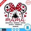 Mama Mouse Svg, Mouse SVG Instant Download, Mom Girl Mouse Head Svg ...