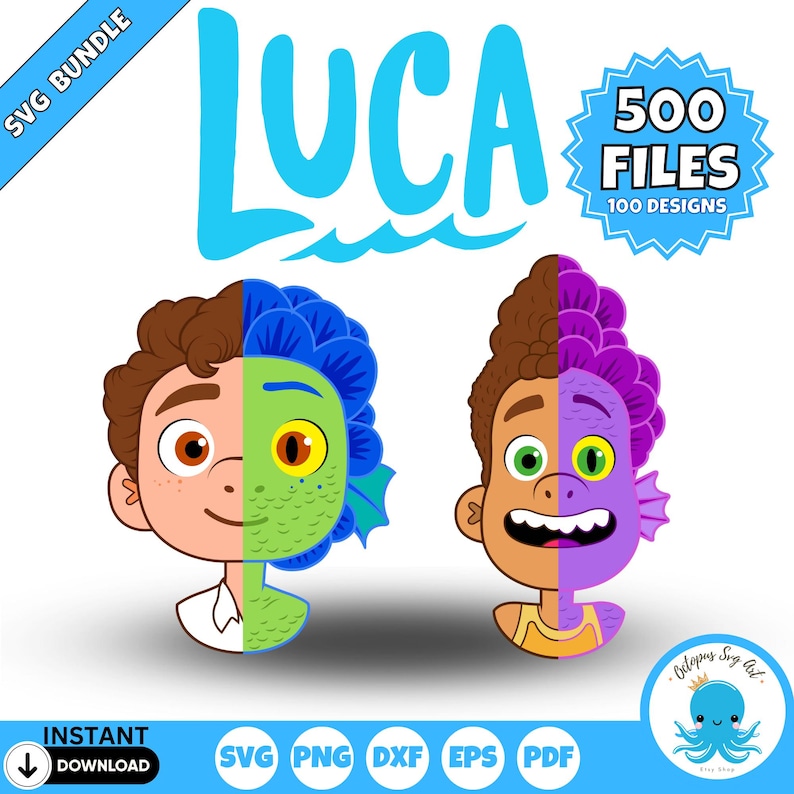 Luca SVG Bundle Cut Files for Cricut and Silhouette Luca Designs for ...