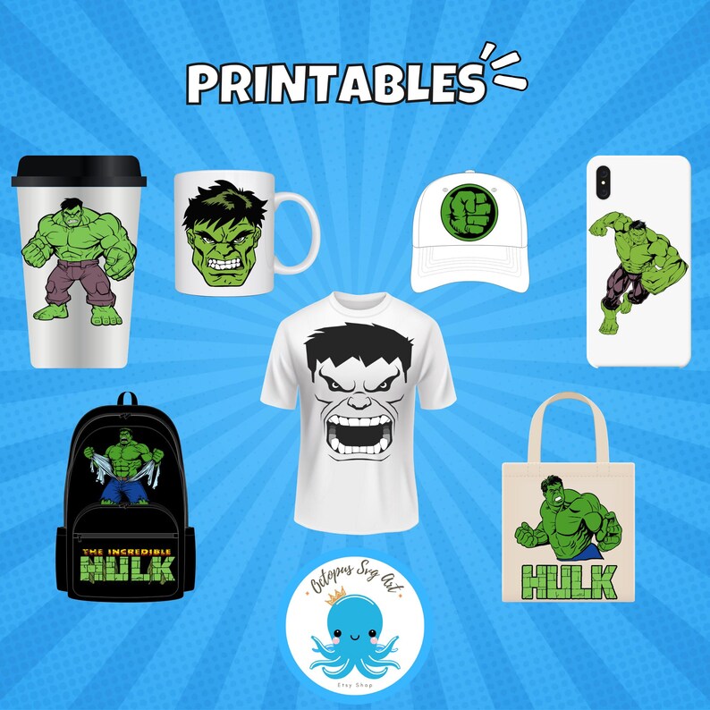Hulk SVG Bundle: Superhero Cut Files for Cricut & Silhouette (digital ...