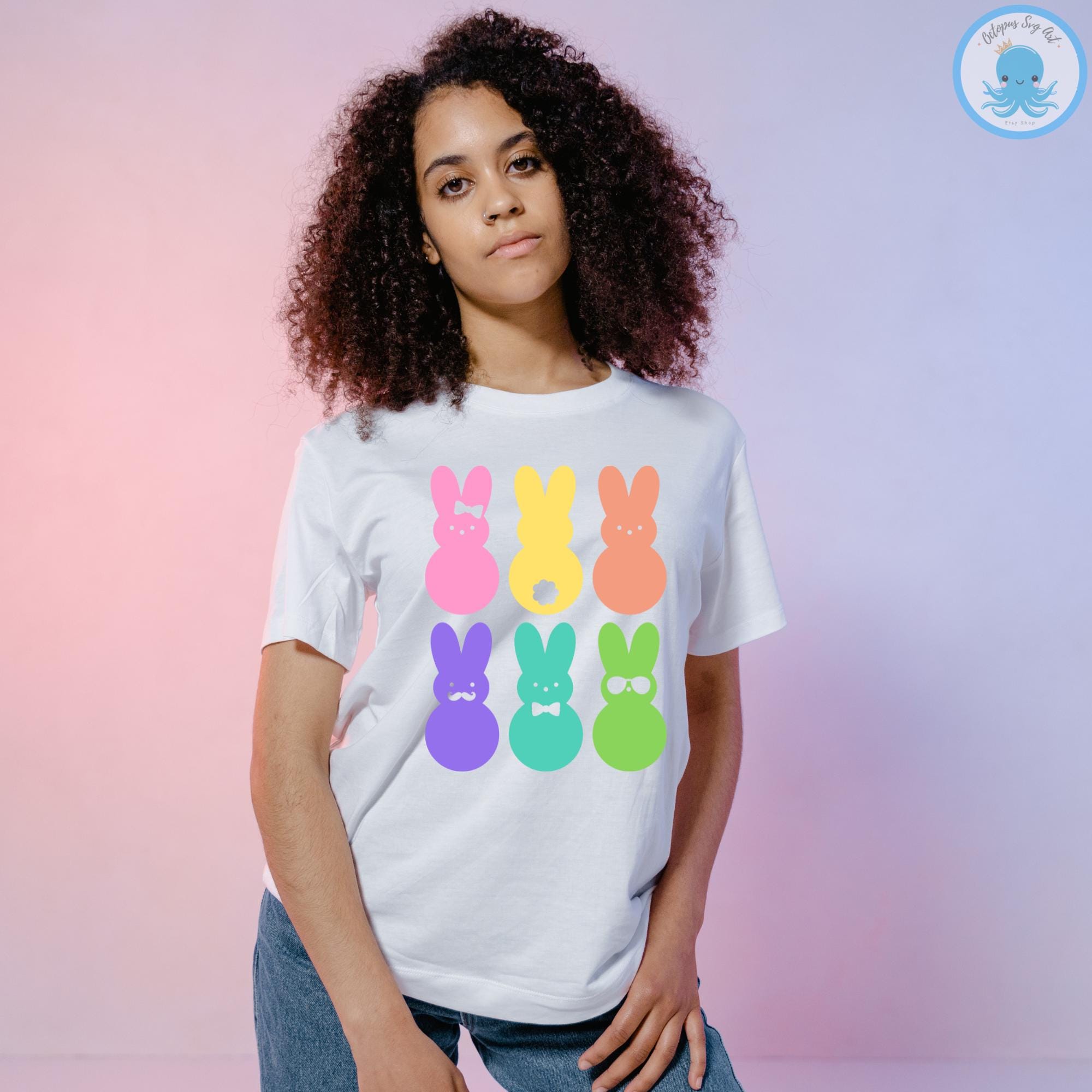 Cute Peeps SVG | Happy Easter Cut File | Easter Egg PNG | Spring Bunny ...