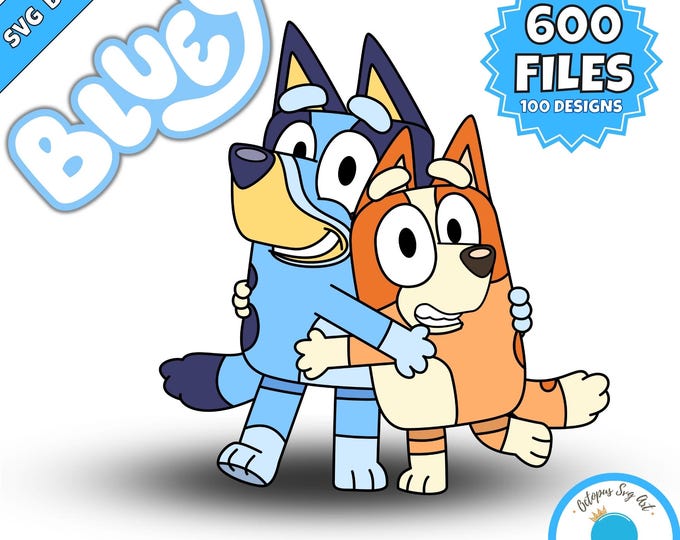 1400+ Mega Bluey Bundle, Bluey Cut Files for Cricut, Bluey Clipart ...