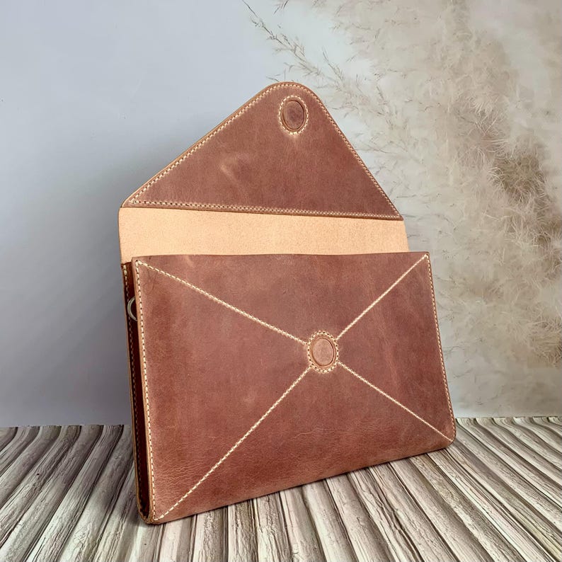Leather Envelope Clutch PDF Pattern: Crossbody Bag Template (digital ...