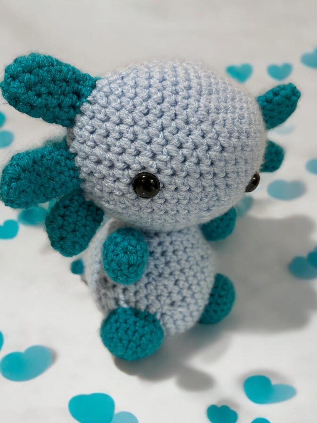 Blue Axolotl Plushie- Made to Order- Soft Axolotls- Gift for Axolotl ...