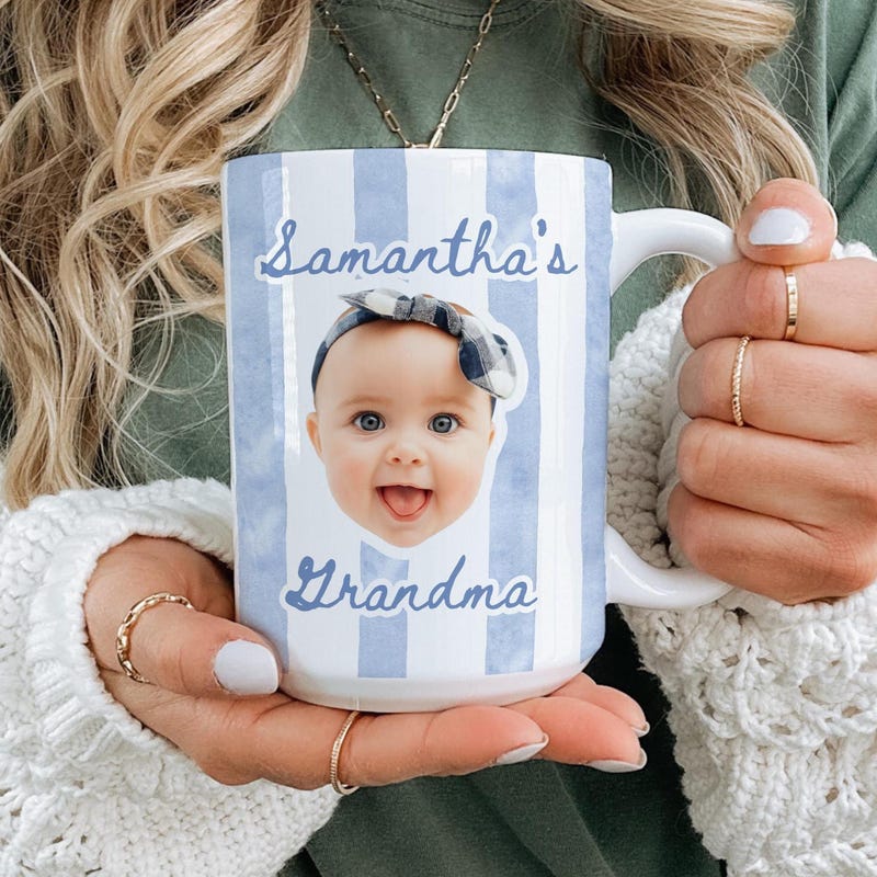 Striped Face Mug - Etsy