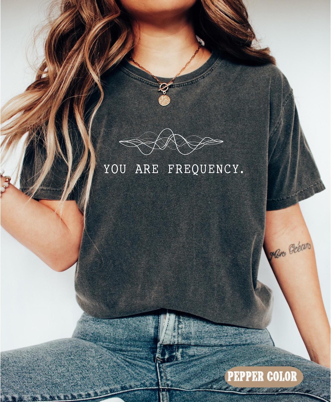 You Are the Frequency Shirt, Spiritual Awakening Tee, Mindfulness ...
