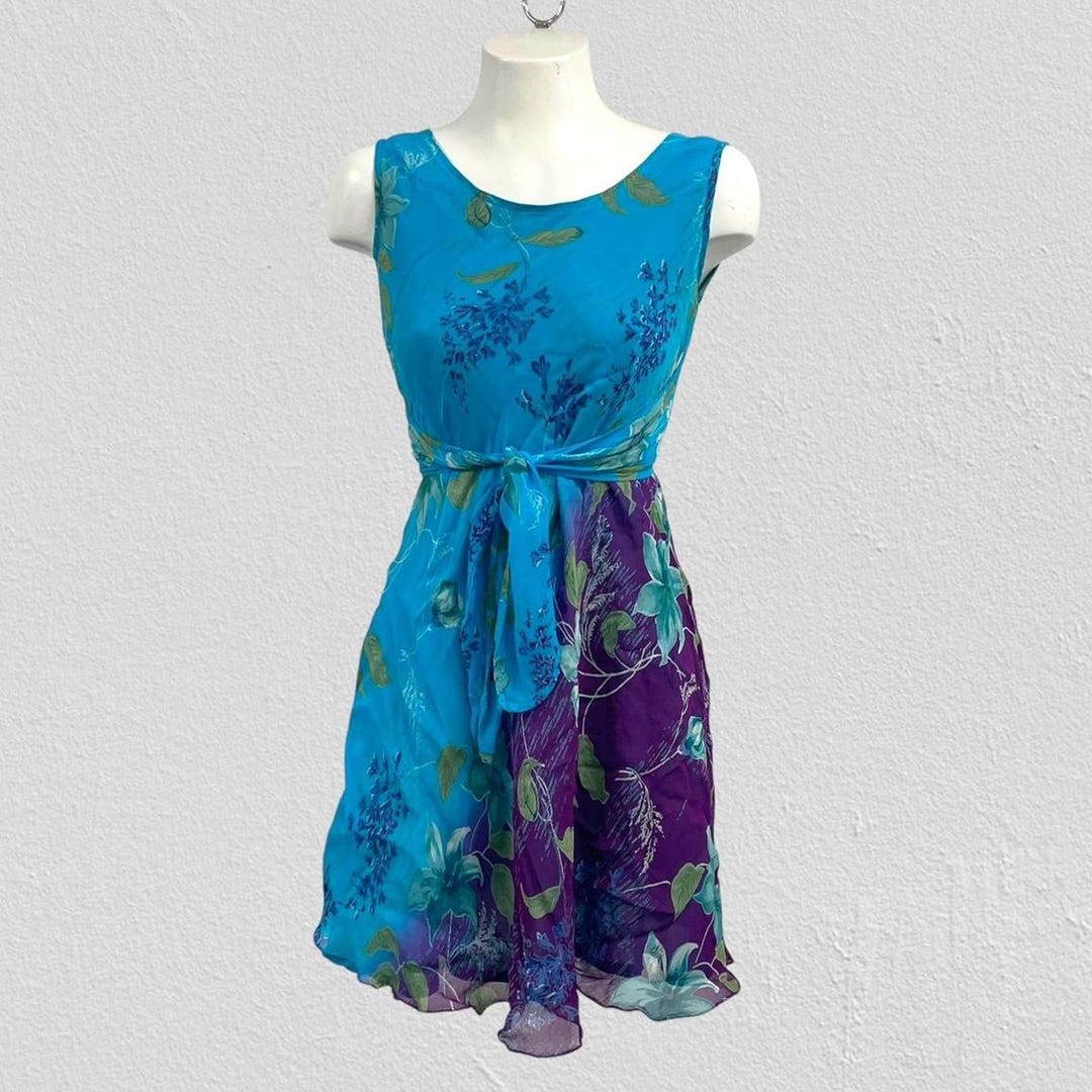 Vintage Floral Dress 90s Fairy Dress Rene Derhy Dress Mermaid Boho - Etsy