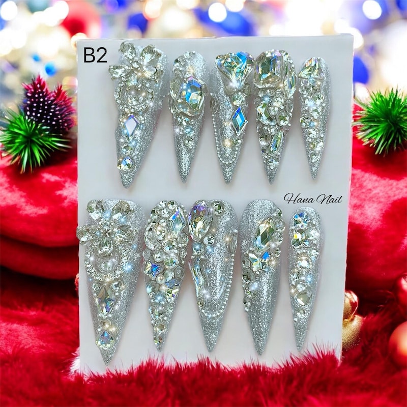 Extra Large Fake Nails - Etsy