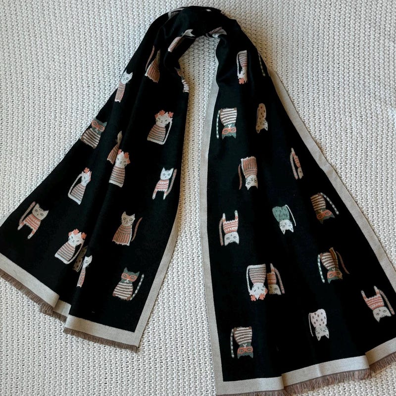Cat Scarf - Etsy
