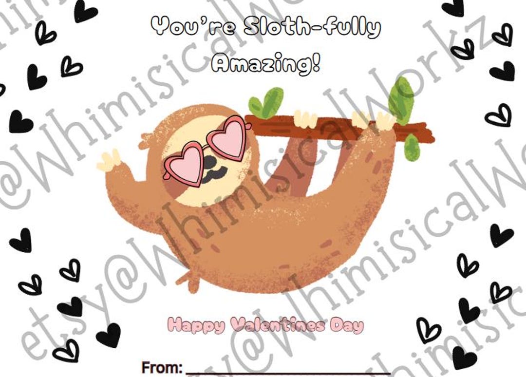 Adorable Animal-themed Valentine's Day Cards - Etsy