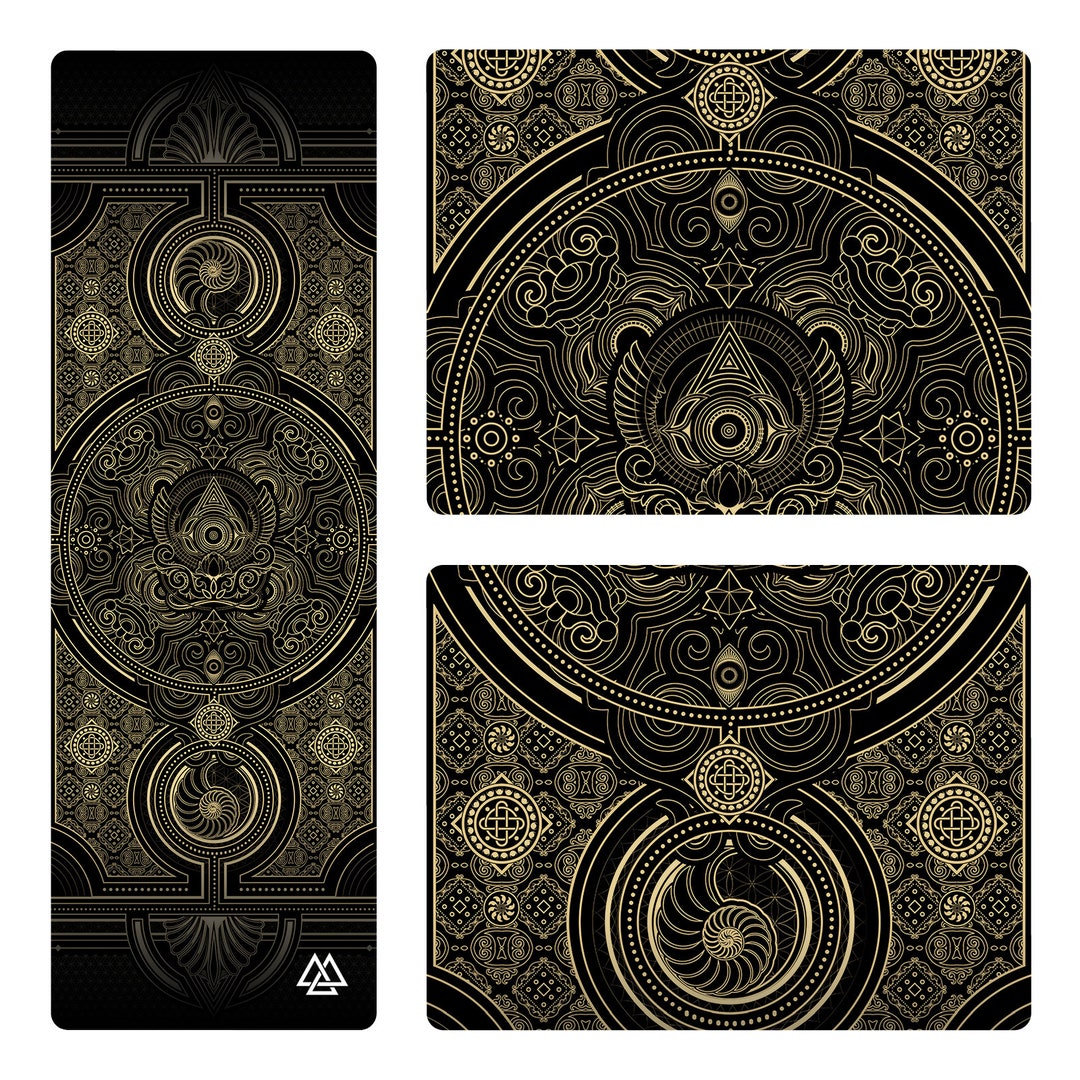 Psychedelic Art Yoga Mat | Visionary Art Workout Mat by Mugwort Designs ...