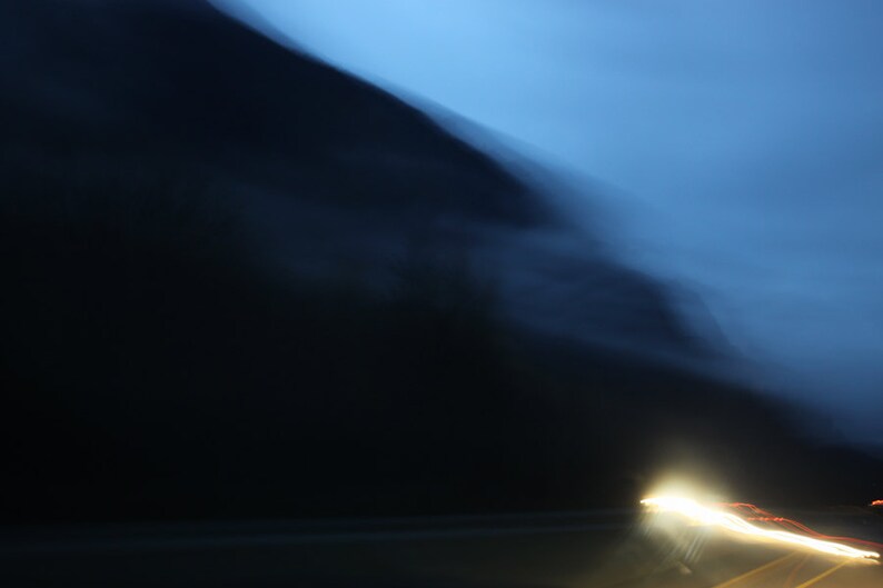 Fine Art Photograph (night 034) Navy Blue Surreal Interior Home Décor ...