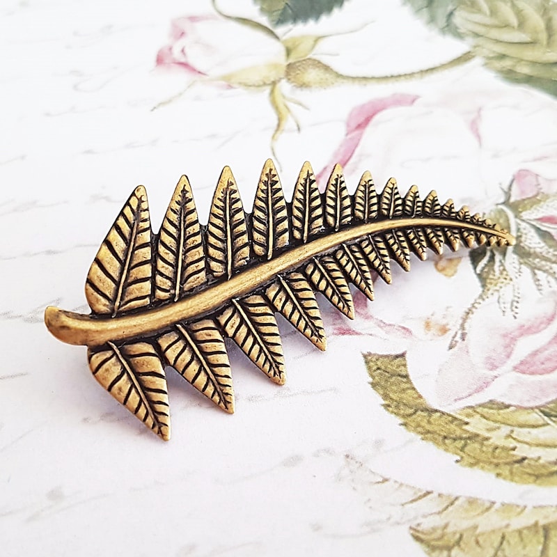 Fern Leaf Hair Pins - Etsy