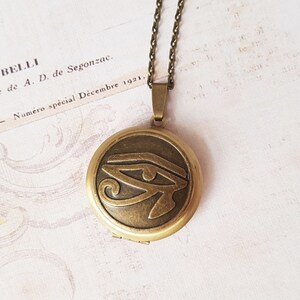 Eye of Ra, Eye of Horus Locket, Ancient Egyptian Sun Moon Symbol ...
