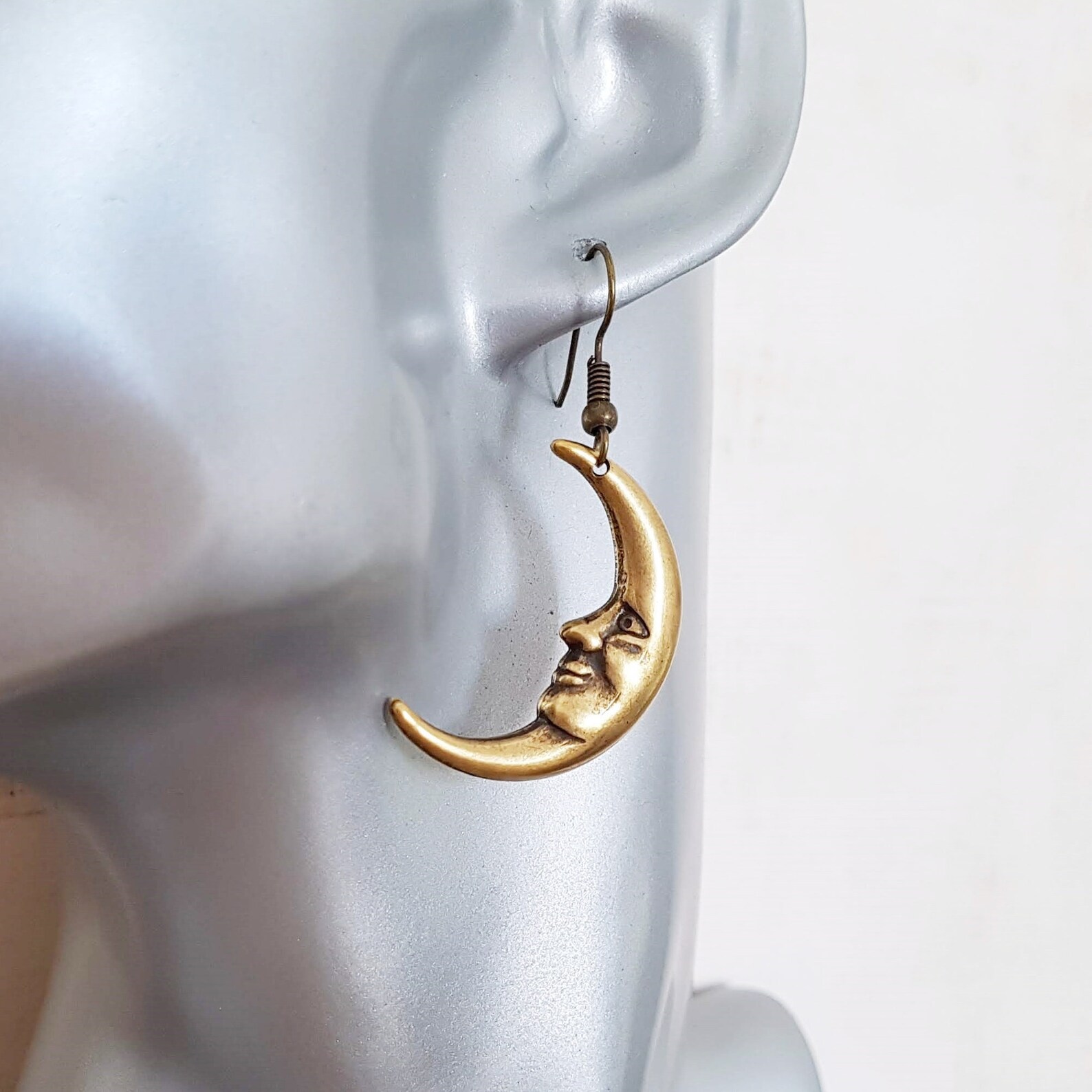 Mismatched Earrings Sun and Moon Earrings Drop Earrings - Etsy
