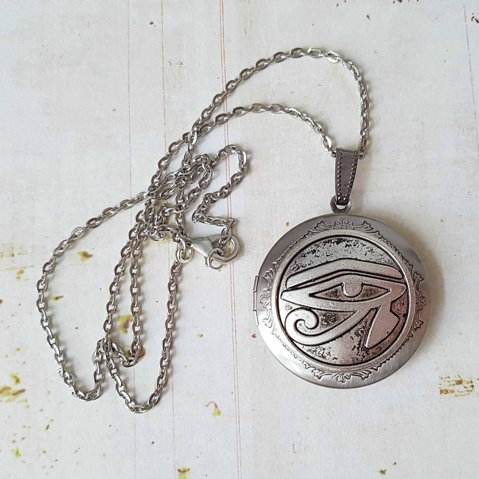 Antique Silver Eye of Ra Eye of Horus Locket Ancient - Etsy UK