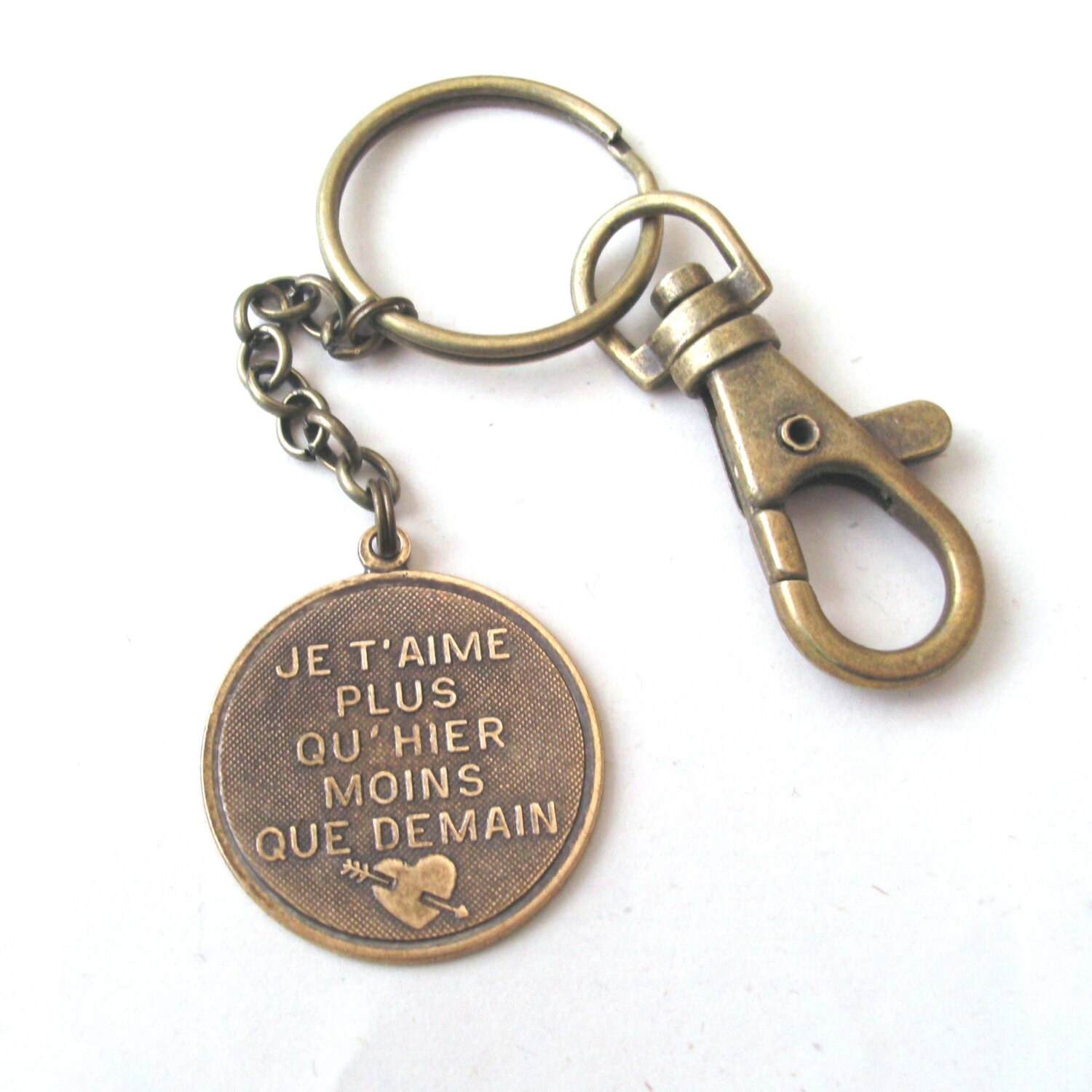 French Locket Love Poem Necklace I Love You More Than - Etsy UK