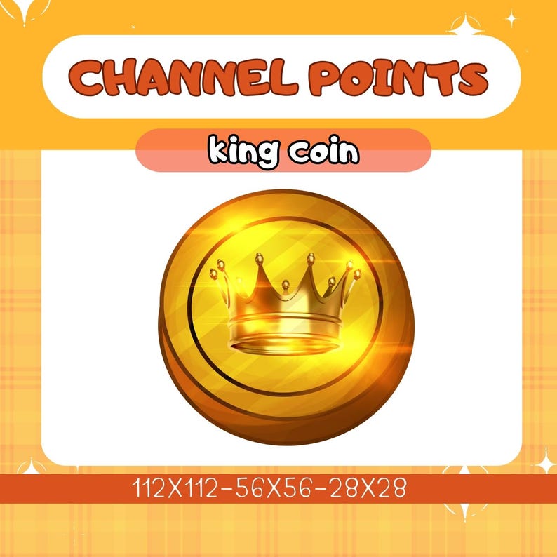 Crown King Coin Emote for Twitch and Kick (instant Download) - Etsy