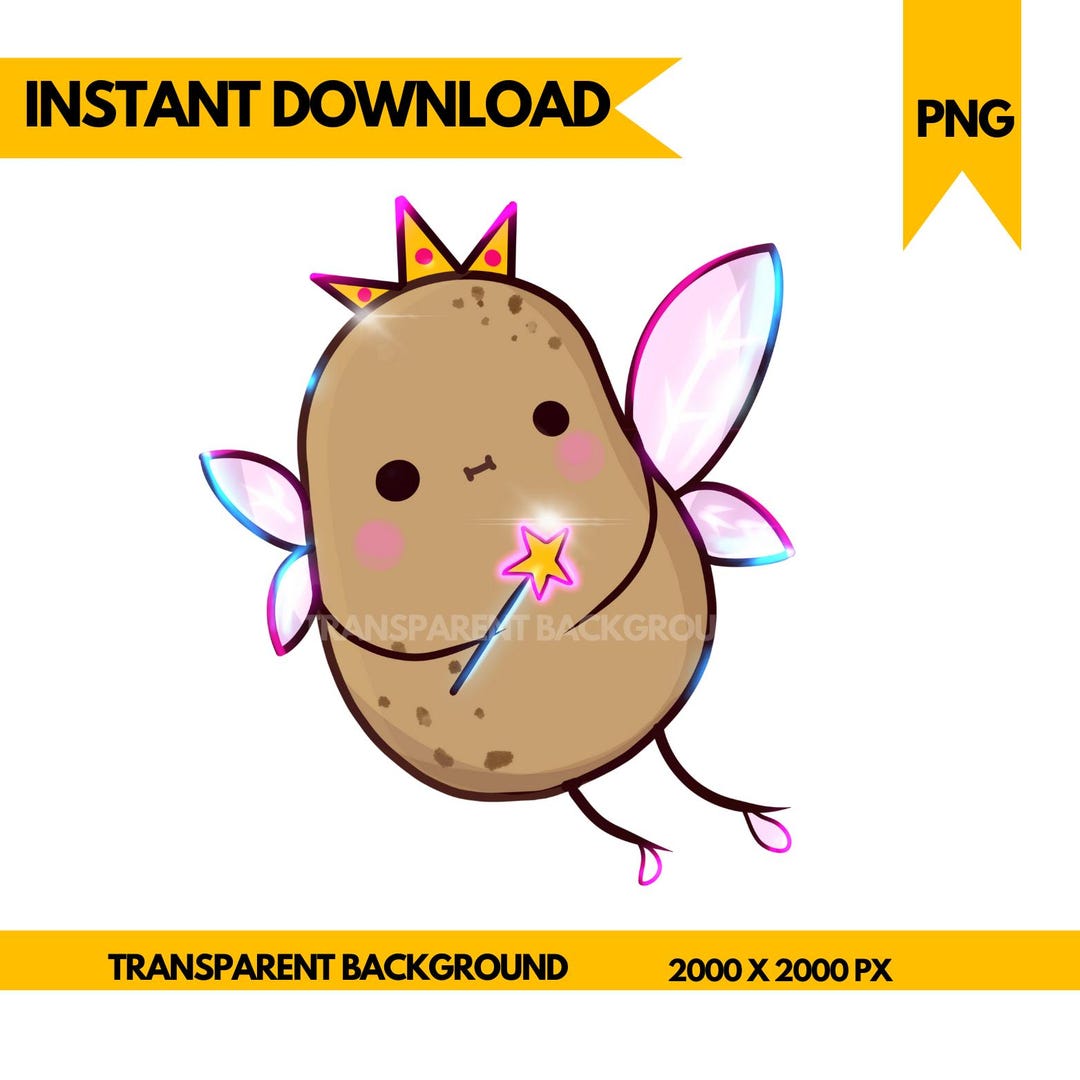 Digital Download Fairy Potato Png Svg,instant Download - Etsy