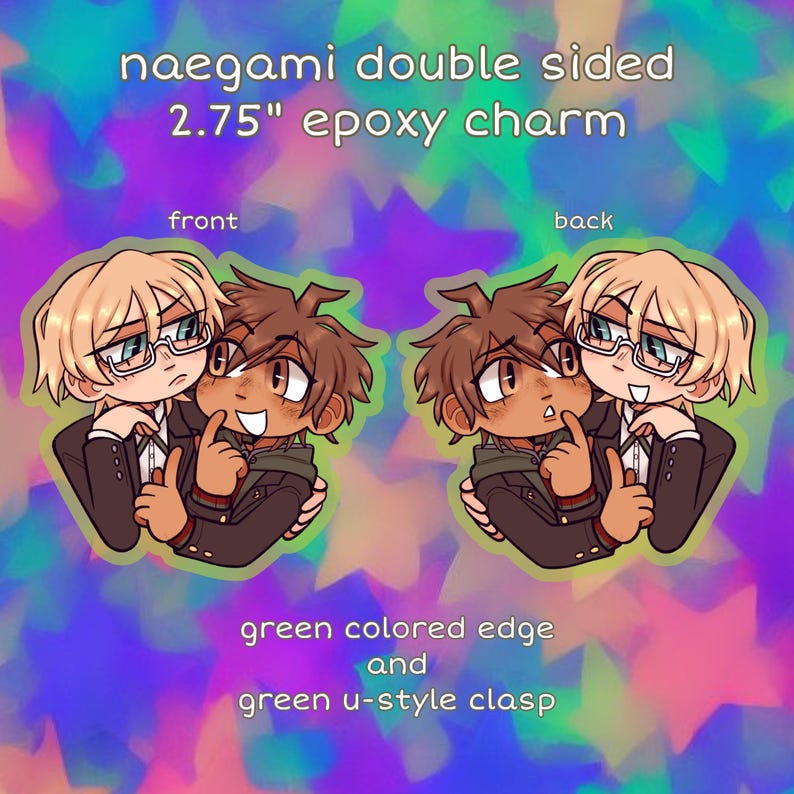 Naegami Epoxy 2.75in Charm Keychain & Sticker - Etsy