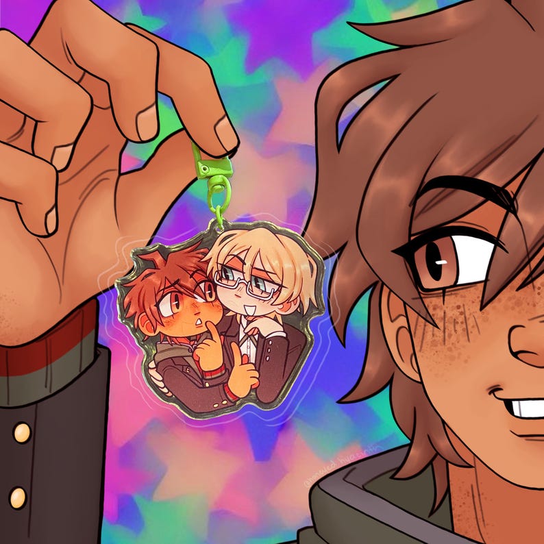 Naegami Epoxy 2.75in Charm Keychain & Sticker - Etsy