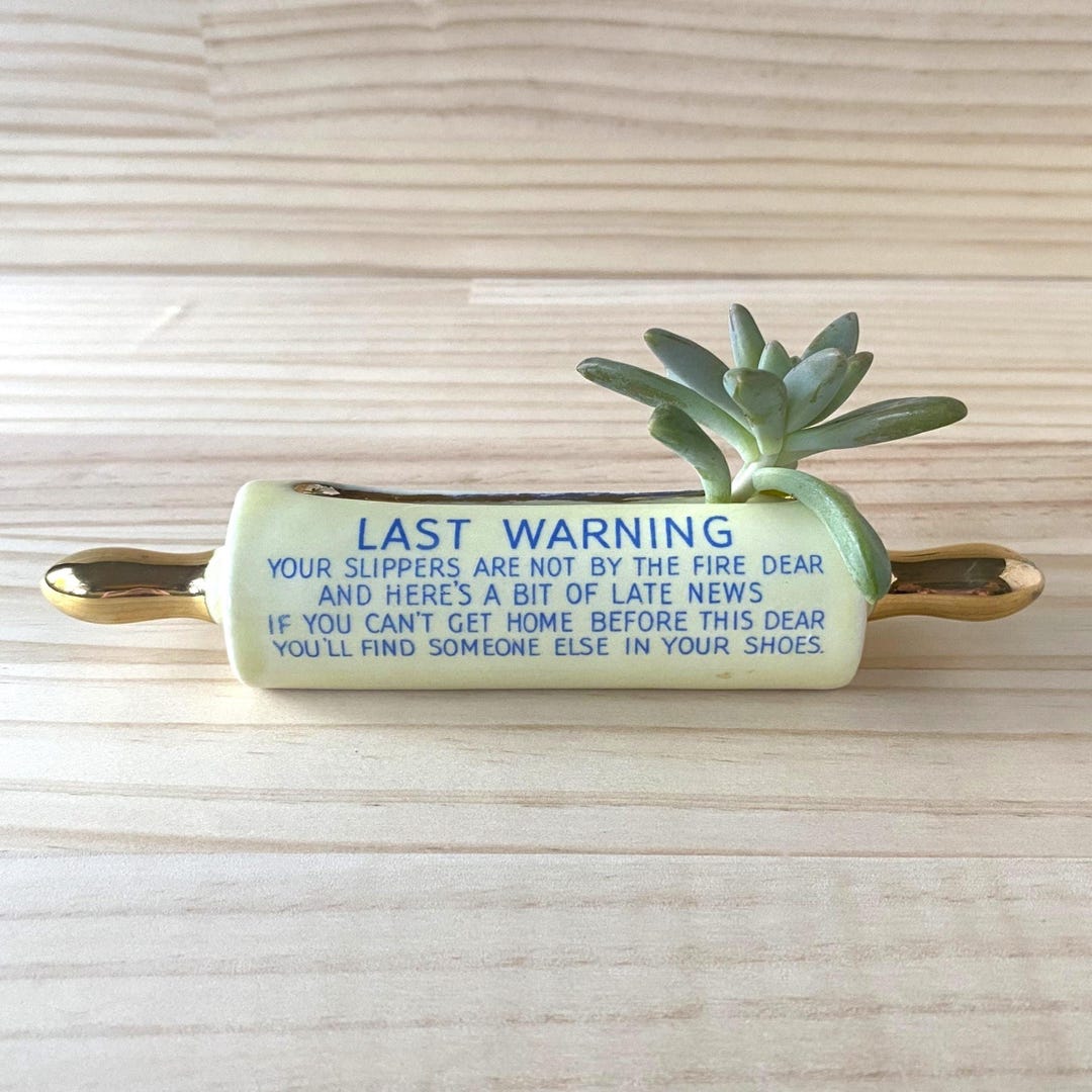 Humorous Rolling Pin Mini Bud Vase Planter - Etsy