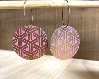 Upcycled Tin Chickadee Earrings - Etsy